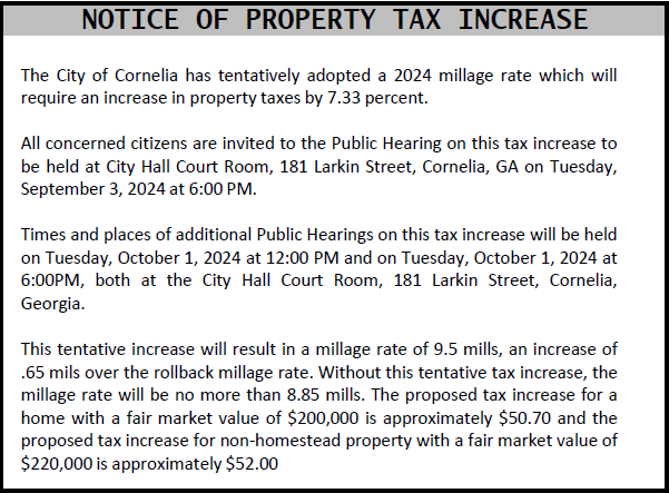 Home - City of Cornelia